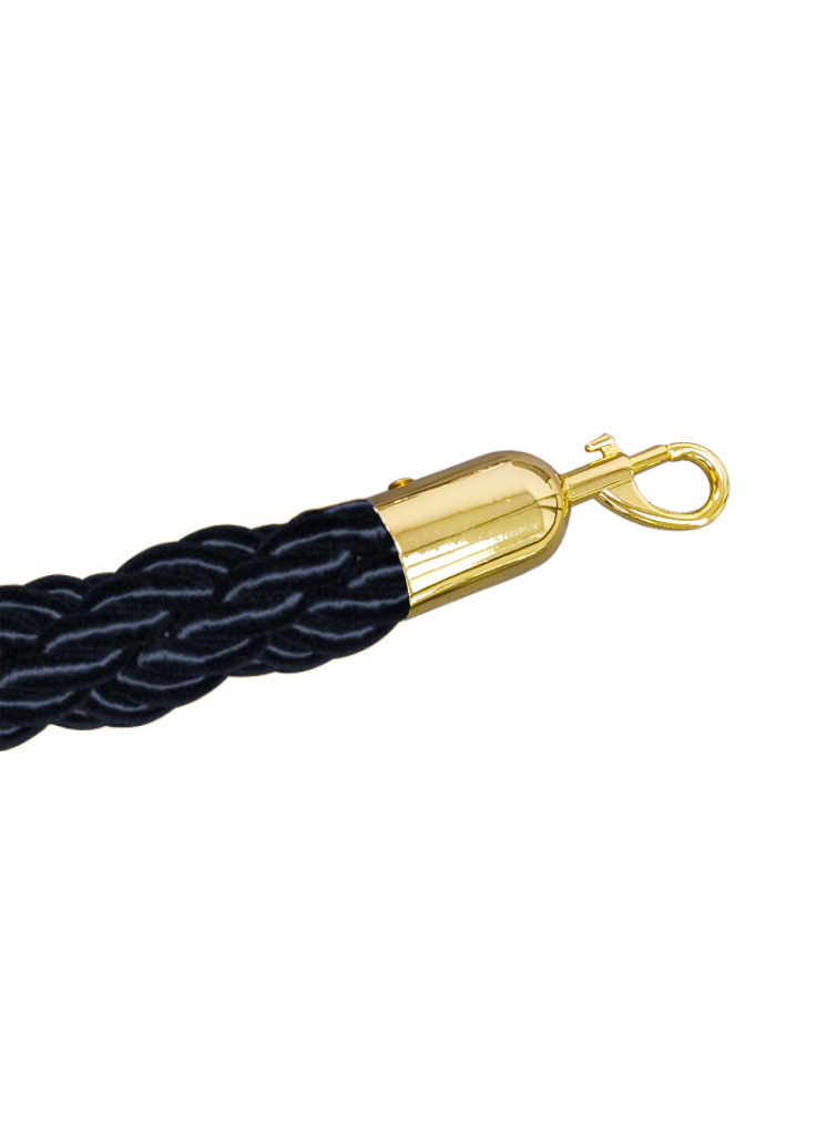Corde potelet tressée avec mousquetons dorés – VIF Furniture