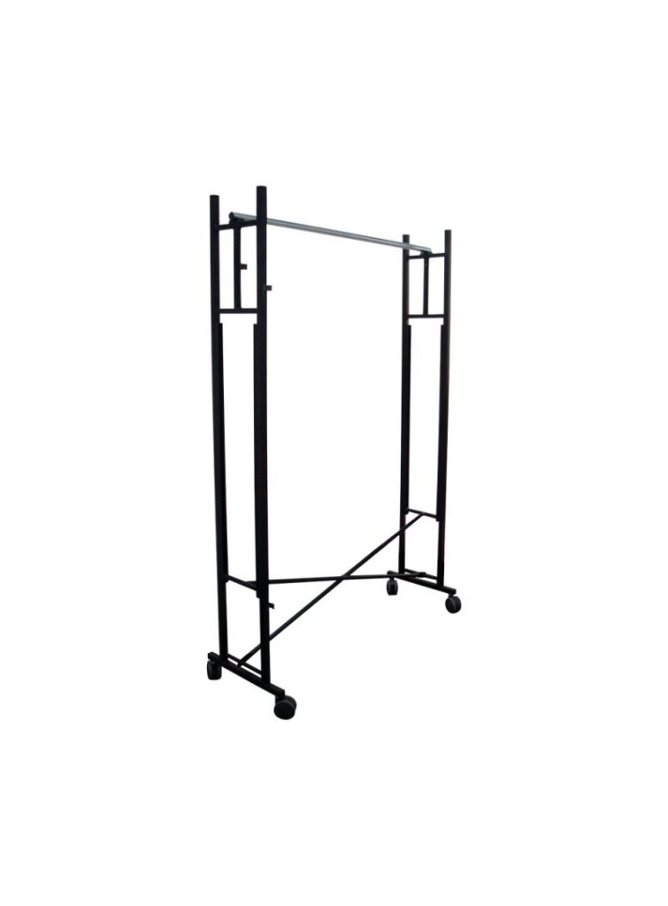 Portant professionnel pliant, à roulettes, en métal, 120 cm – VIF Furniture